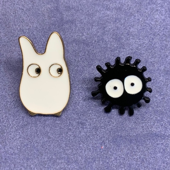 Studio Ghibli | Jewelry | Studio Ghibli White Totoro And Soot Sprite ...